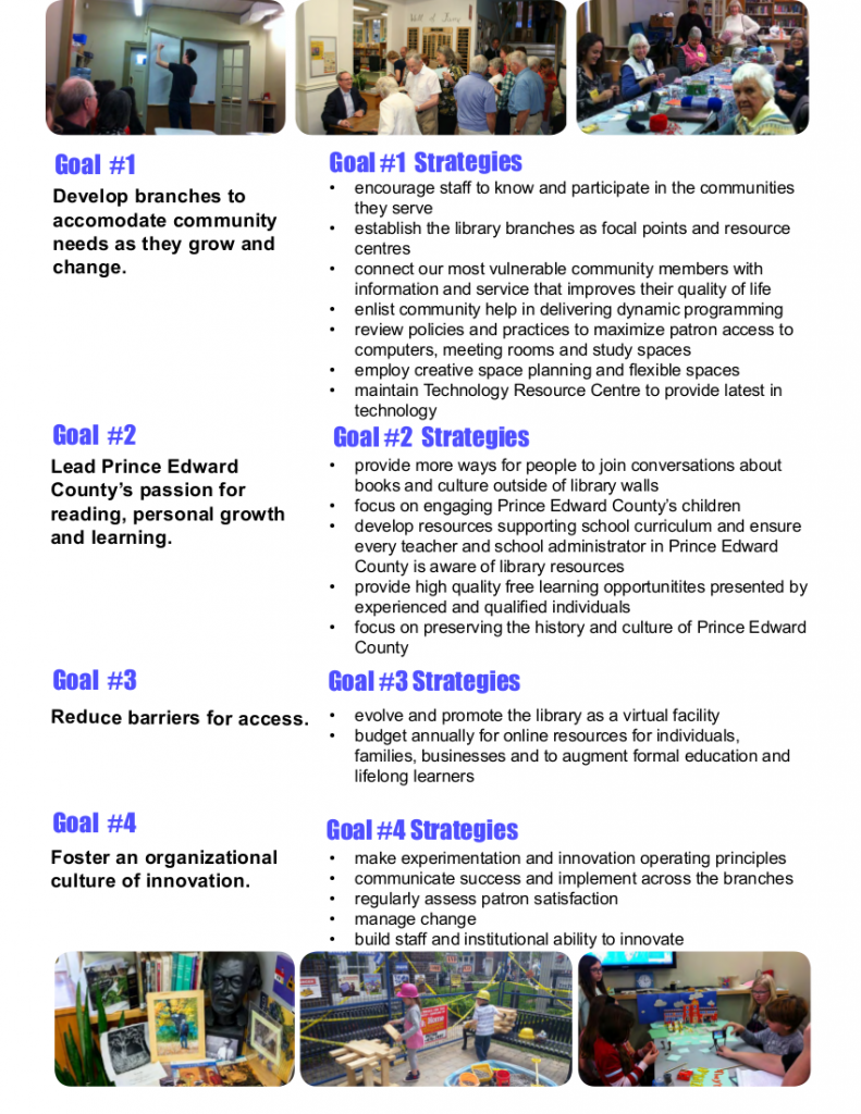 Strategic Plan 2017 – Prince Edward County Public Library